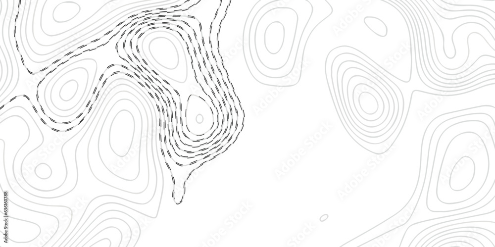 Pattern with lines and dots The stylized height of the topographic map ...