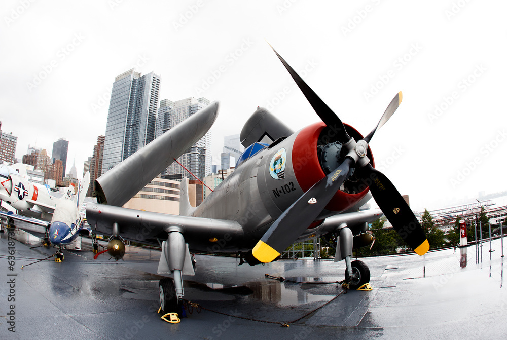 New York, United States - August 5, 2023: Douglas XBT2D-1 Dauntless II ...