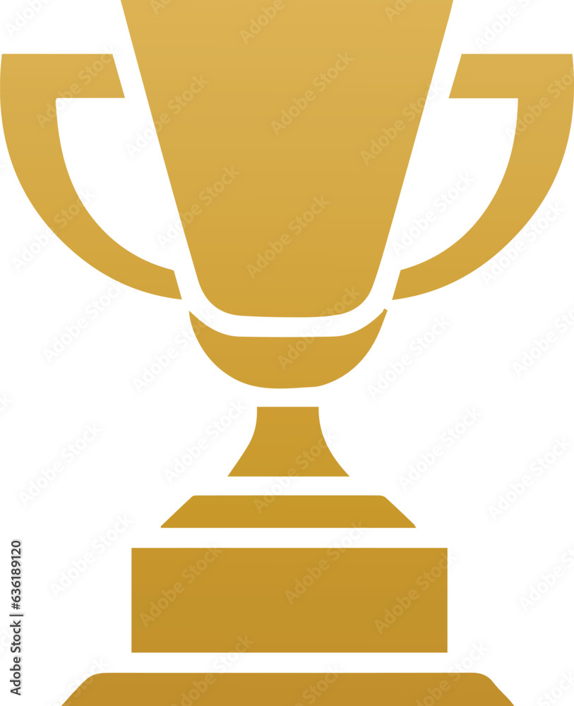 Award winner golden Tropy design. Champion sign. Leadership happy ...