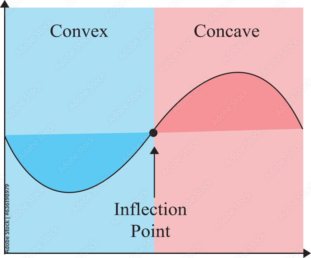 Vector Educational Graph Or Scheme Of A Convex Function And Concave
