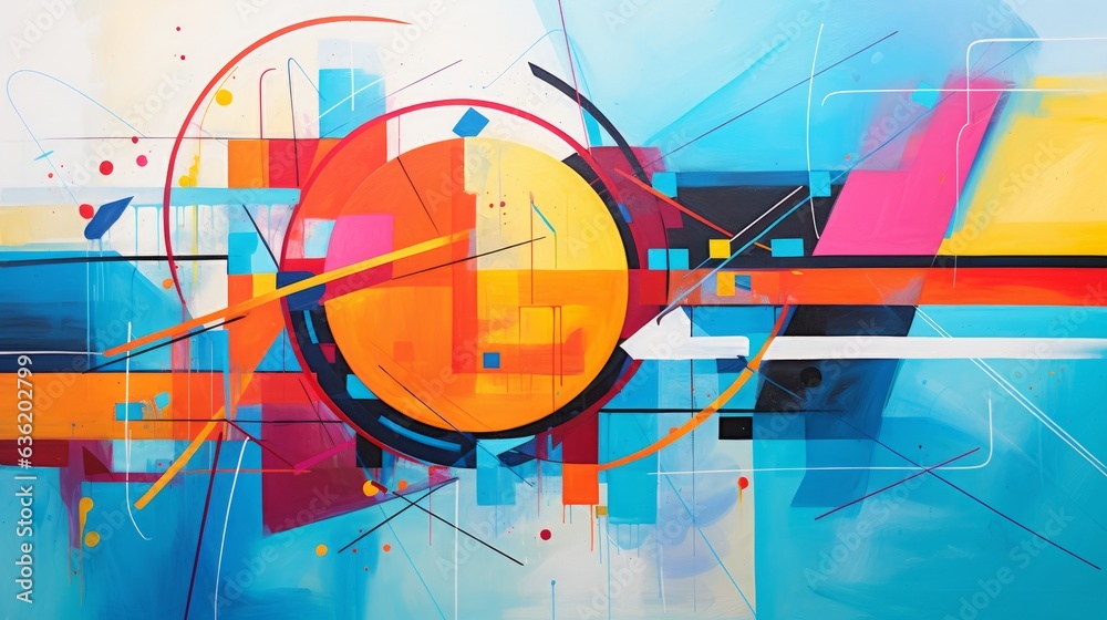 Energetic Patterns: abstract compositions using vibrant colors and ...