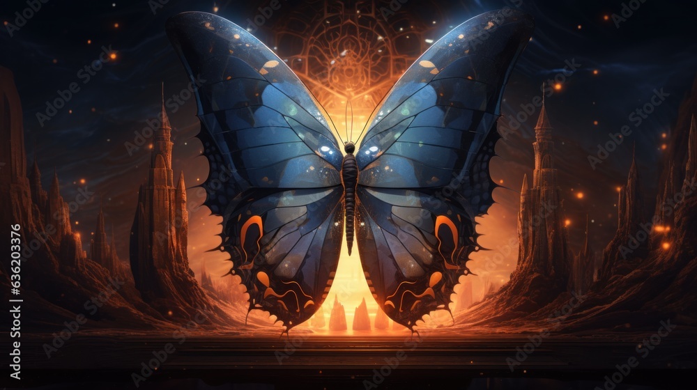 Mental Rebirth: a stylized cocoon transforming into a butterfly ...