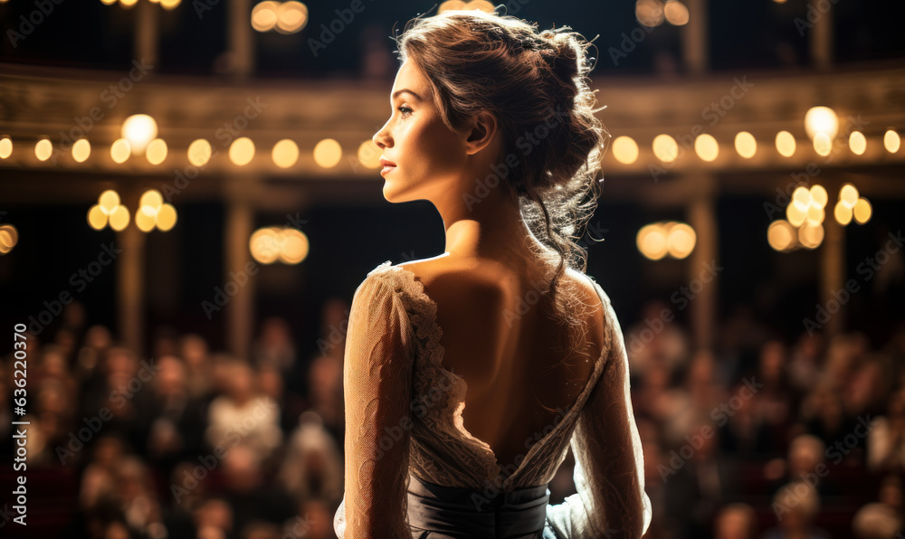 Opera Singer Captivating Audience: A photo of an opera singer ...