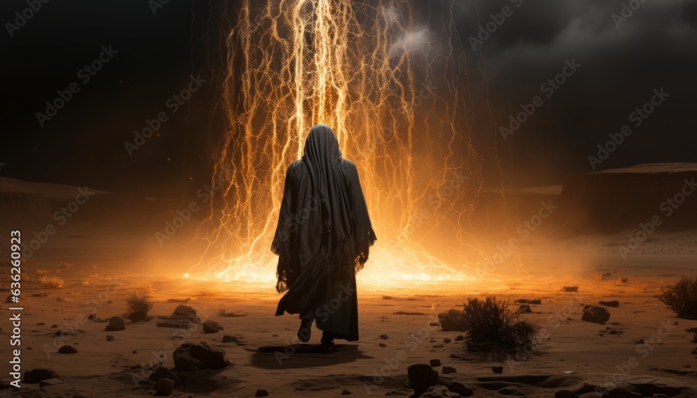 The Dark Prophet walks through the desolate and sinful land on the eve ...