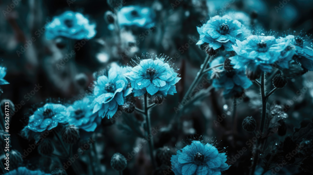 blue flowers background breathtaking ice stunning acrylic tar defense ...