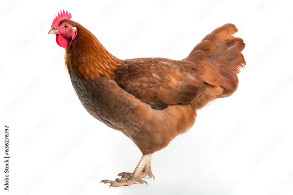 Rhode island red hen chicken cut out rhode island red female isolated ...