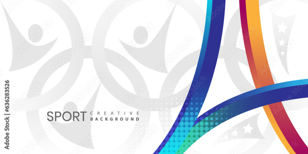 Summer Game Competition background, sport concept, Paris, 2024, vector ...