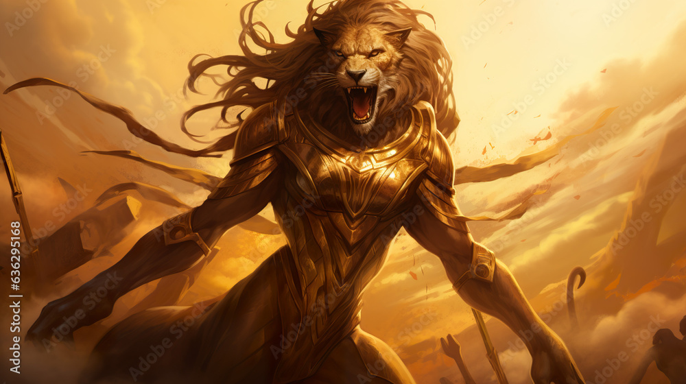 The War Goddess of Ancient Egypt: Sekhmet Stock Illustration | Adobe Stock