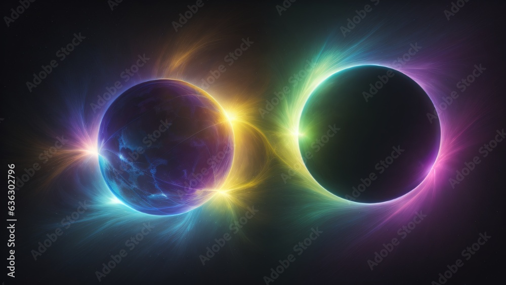 Realistic set of solar eclipse overlay effect on transparent background ...