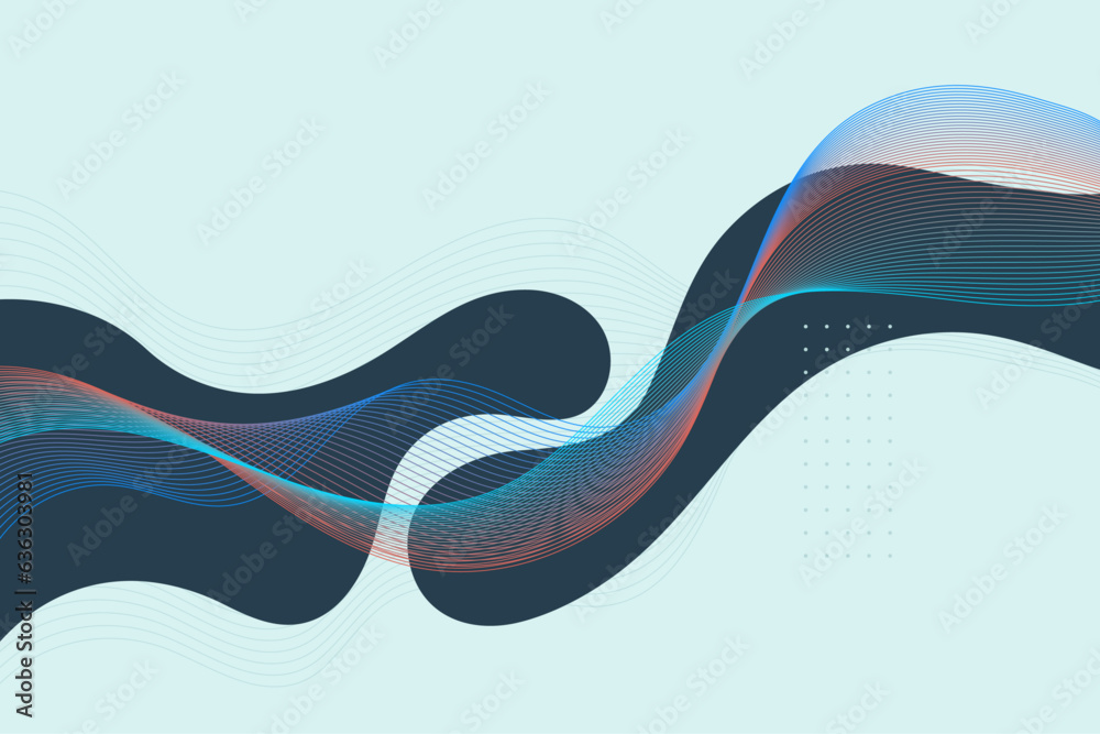 Flat splash and grid wave background design for landing page Stock ...