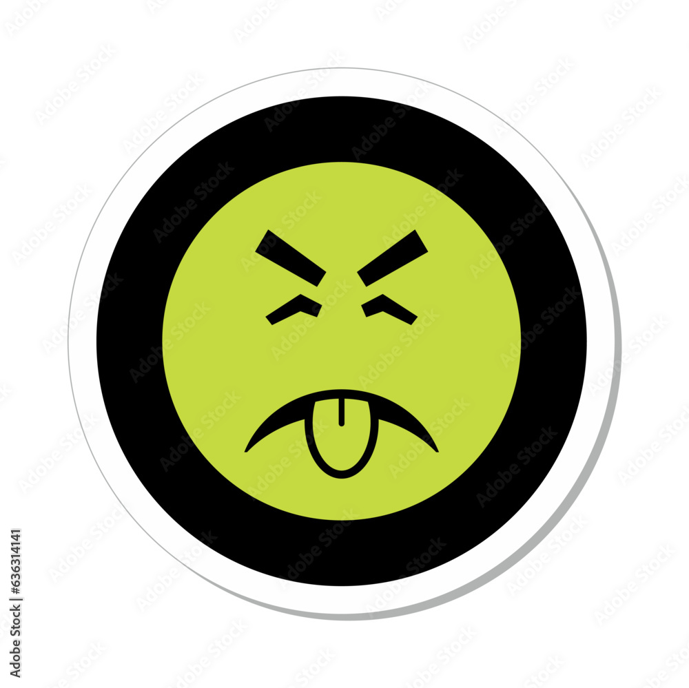 ISO Circle Sign: Mr. Yuck Symbol, Child's Warning For Dangerous ...