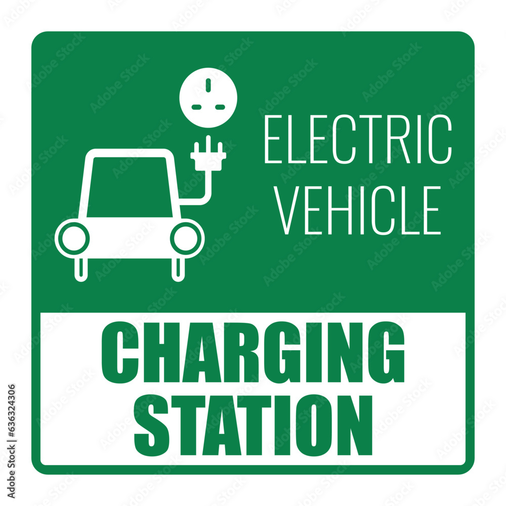 Vecteur Stock Printable rectangle green and white sign of pictogram ...