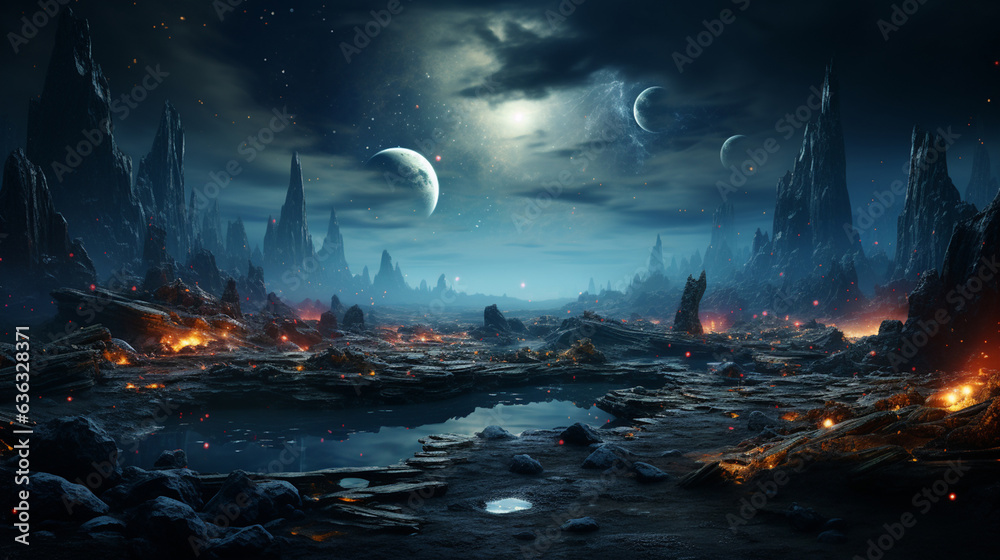 Planet Earth in outer space. Civilization. Elements of this image ...