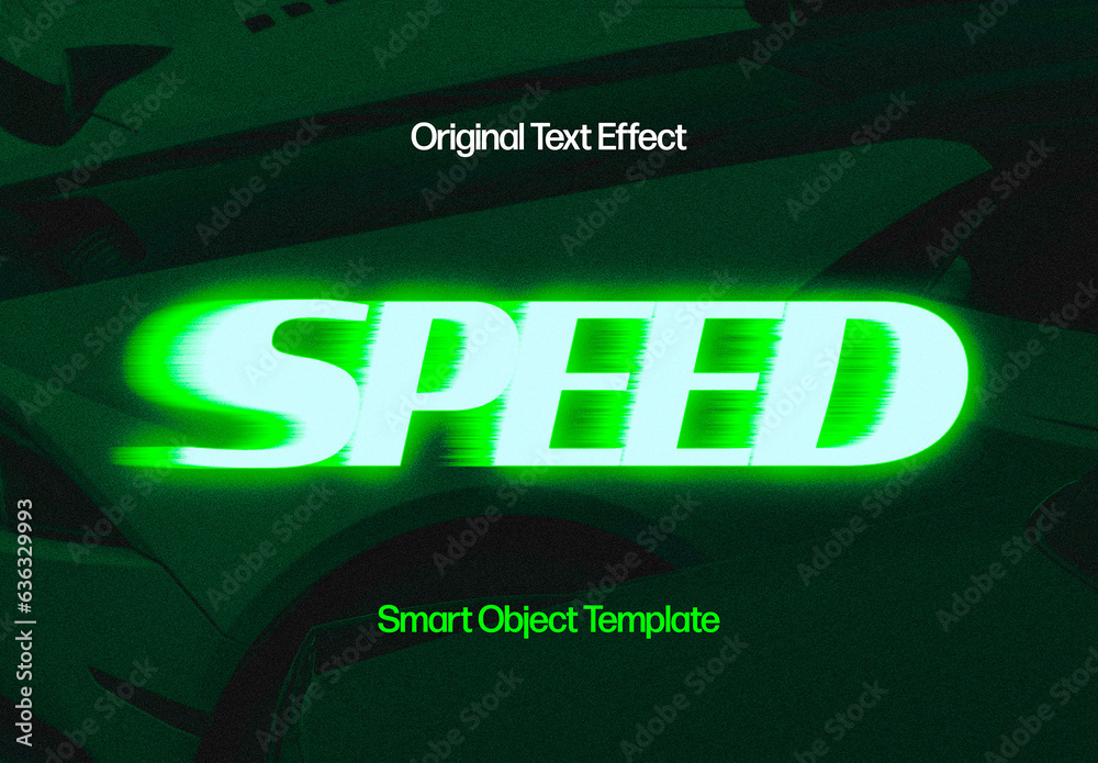 Speed Racer Text Effect Mockup Stock Template | Adobe Stock