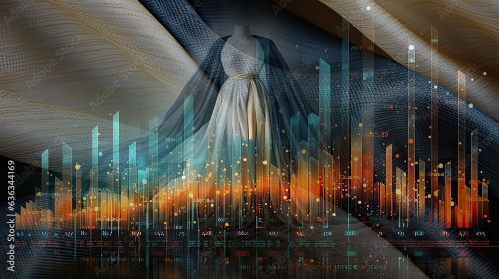 AI-generated illustration of big data in the fashion industry ...