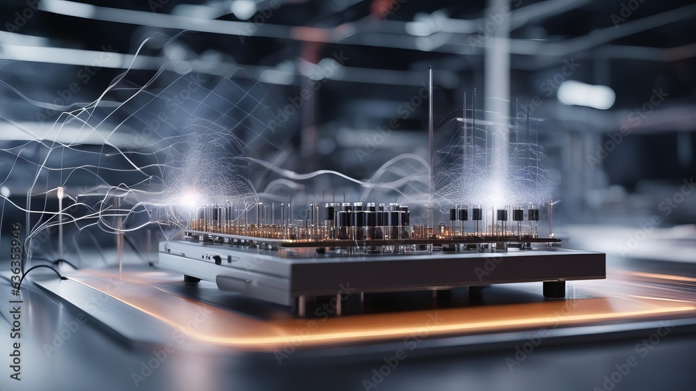 Electromagnetic wave experiments are conducted using electronic devices ...