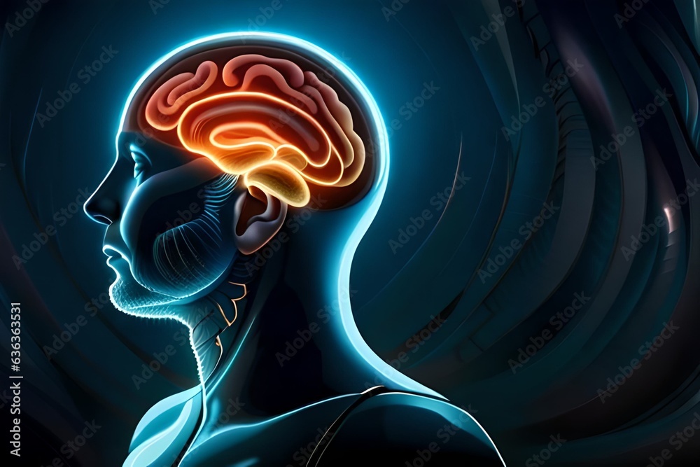 Ai genarated internal caputuring image of the brain MRI to see the ...