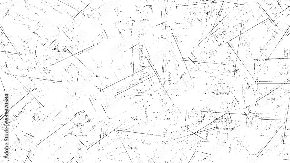 Distressed black sketches line texture. Distress Overlay Texture. White ...