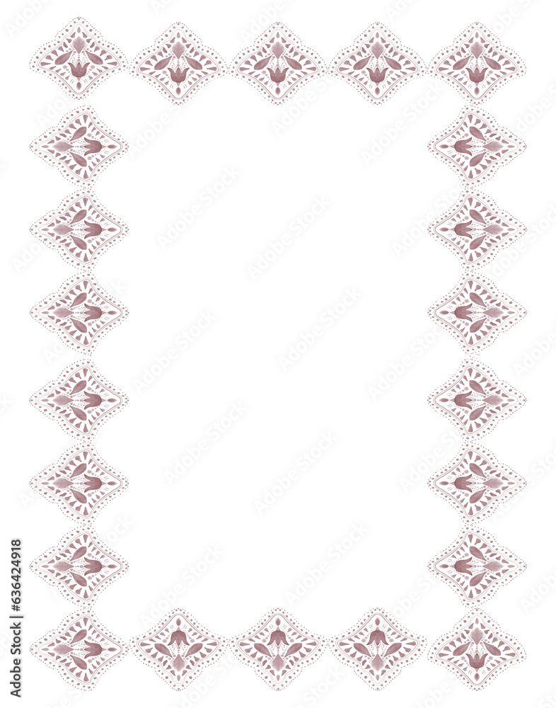 Arabesco Watercolor Frame. Soft pastel hues are delicately layered ...