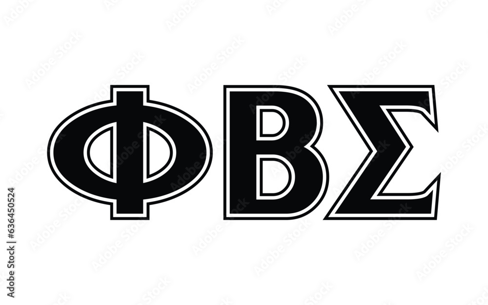 Phi Beta Sigma gamma greek letter, ΦBΣ greek letters Stock Vector ...