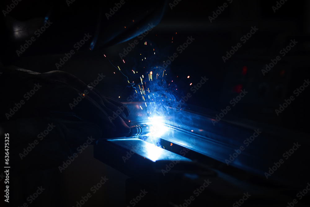 welder, mig or tig welding, craftsman, erecting technical steel ...