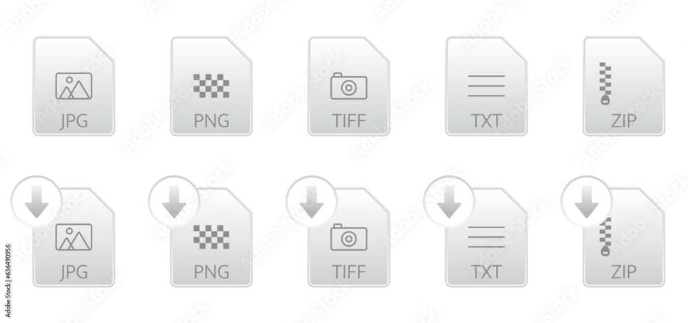 File format of symbol set / various icon sets of file extensions ...