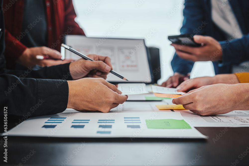 UI, UX designers developers Group team meeting often fill variety of ...