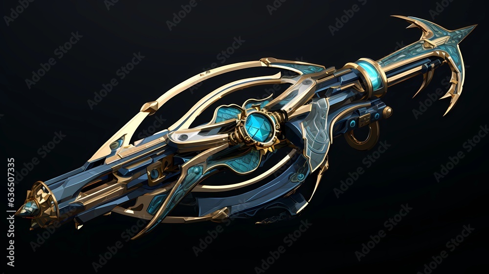 Target Crossbow.crossbowan image of a Antique crossbow with a blue ...