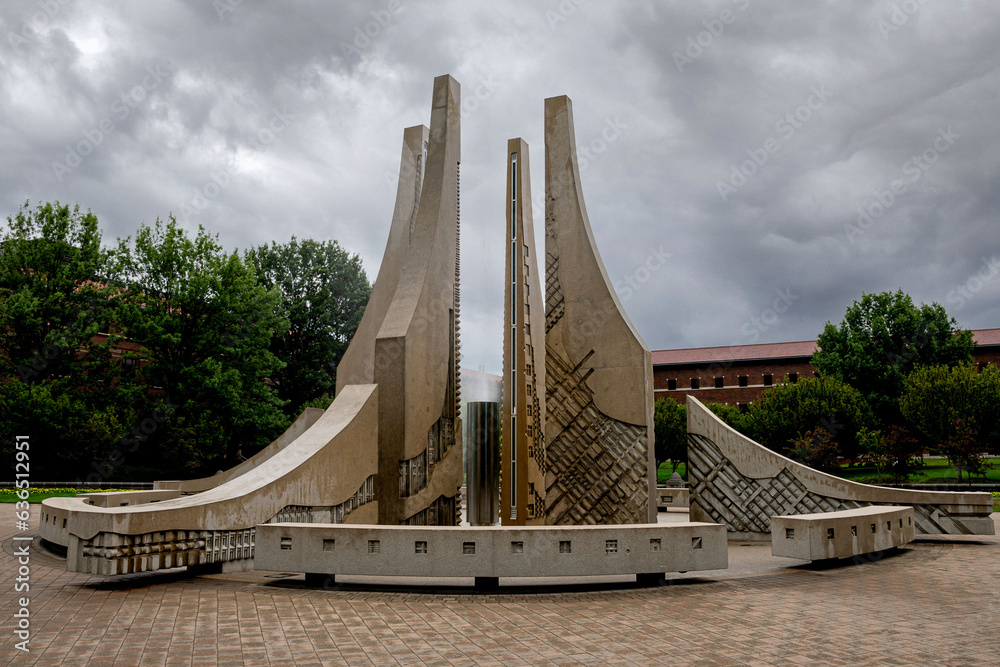 Purdue Mall Water Sculpture, also known as the Purdue University ...