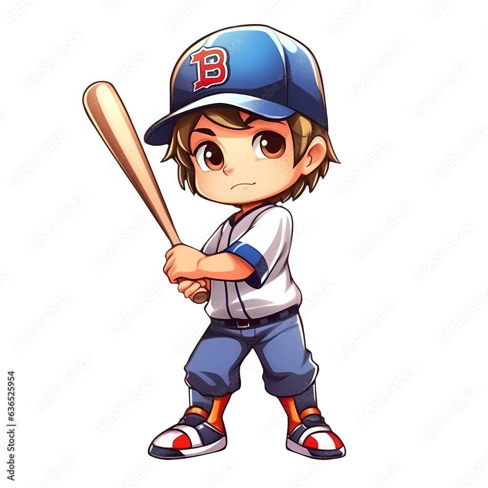 Cute Boy Baseball Player Clipart Illustration Stock Illustration ...