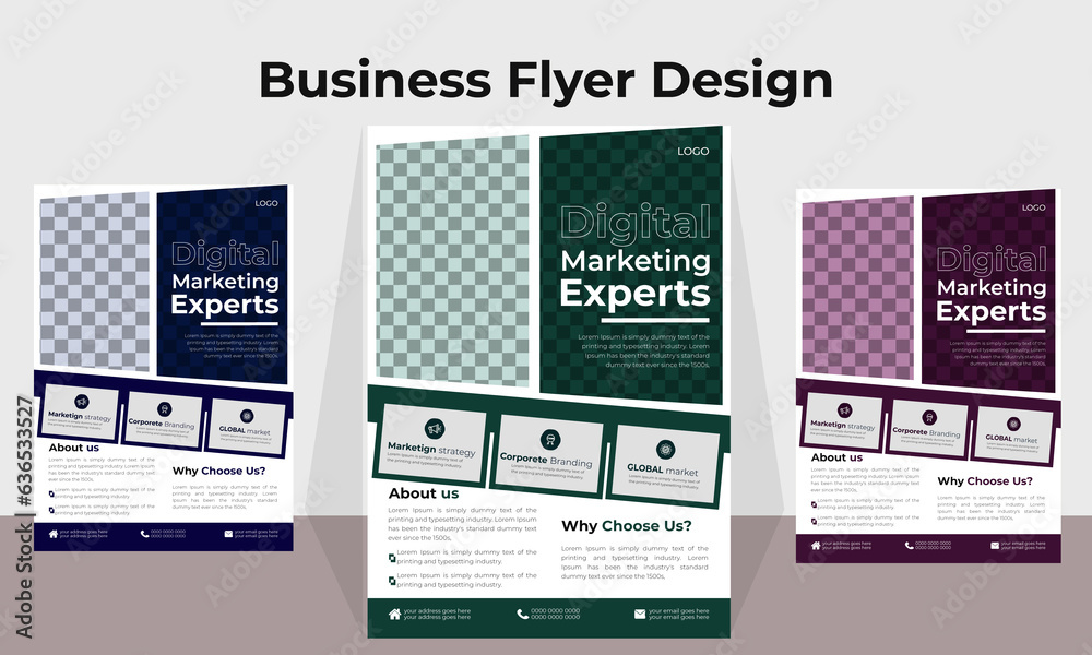 Flyer card simple modern Corporate Layout Vector illustration Luxury ...