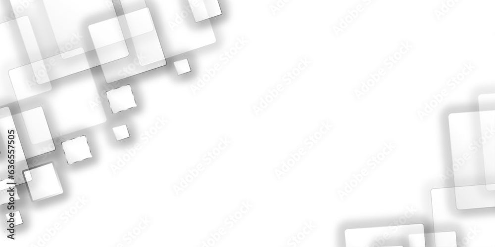 Clean and modern background of white rectangle shapes with drop shadow ...