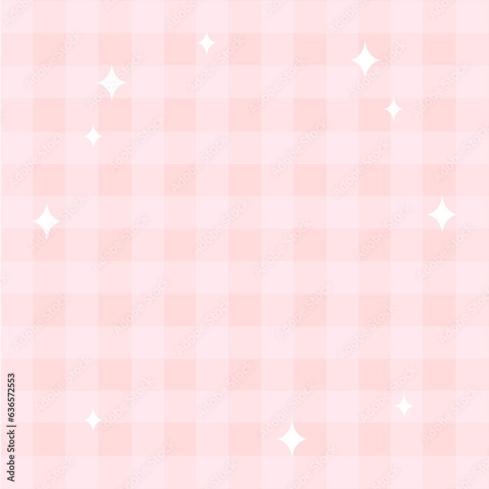 Vector cute pastel pink gingham checkers plaid aesthetic checkerboard ...