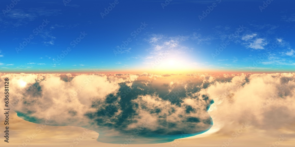 HDRI Map, environment map, Round panorama, spherical panorama ...