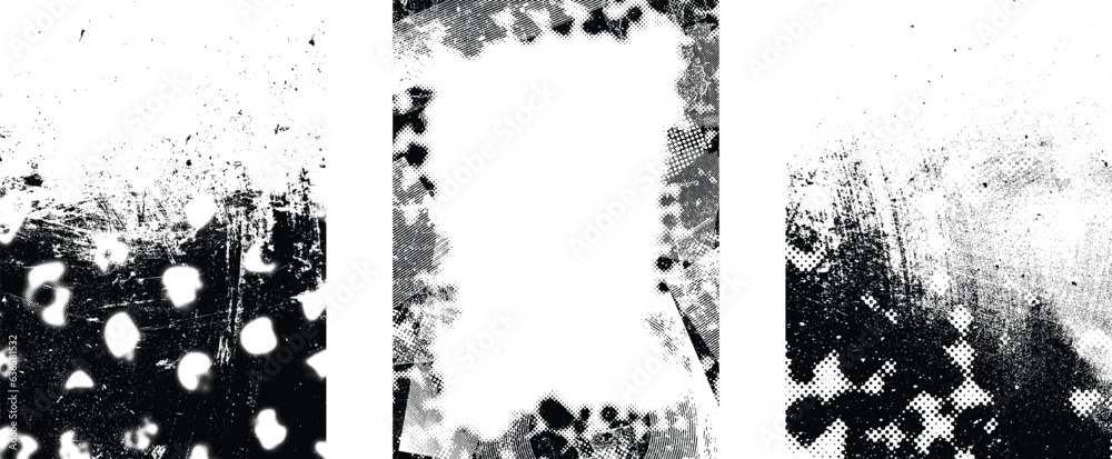 Glitch distorted grungy isolated layers . Design element for brochure ...