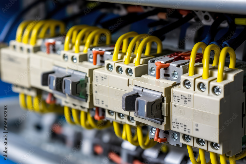 Exploring the Intricacies: A Close-Up View of Switchgear Component with ...