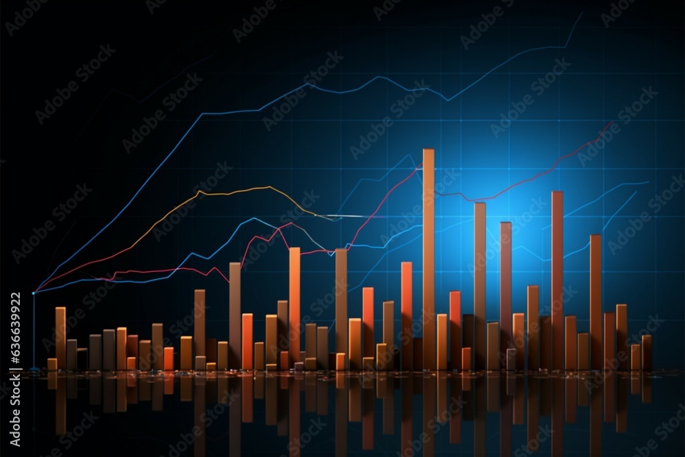 Market price and profit depicted through bar chart enrich business ...