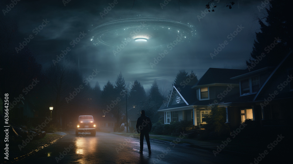 The Arrival: The movie starts with a serene night scene in a suburban ...