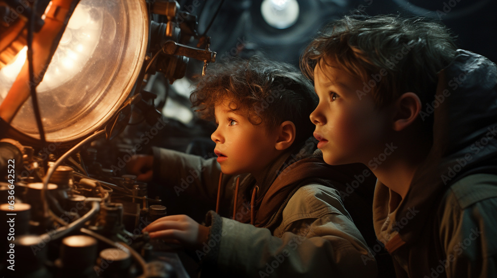 Curiosity and Fear: The children experience a mix of curiosity and fear ...