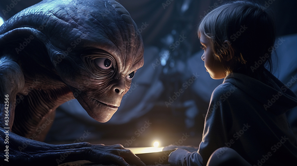 Alien Encounter: The children come face-to-face with benevolent ...