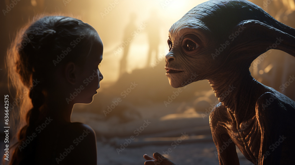 Alien Encounter: The children come face-to-face with benevolent ...