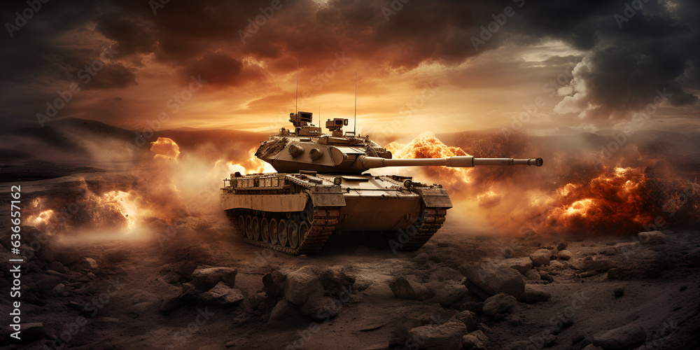 Tanks, Battlefield, Military Tank, Deserted Terrain, War Concept ...