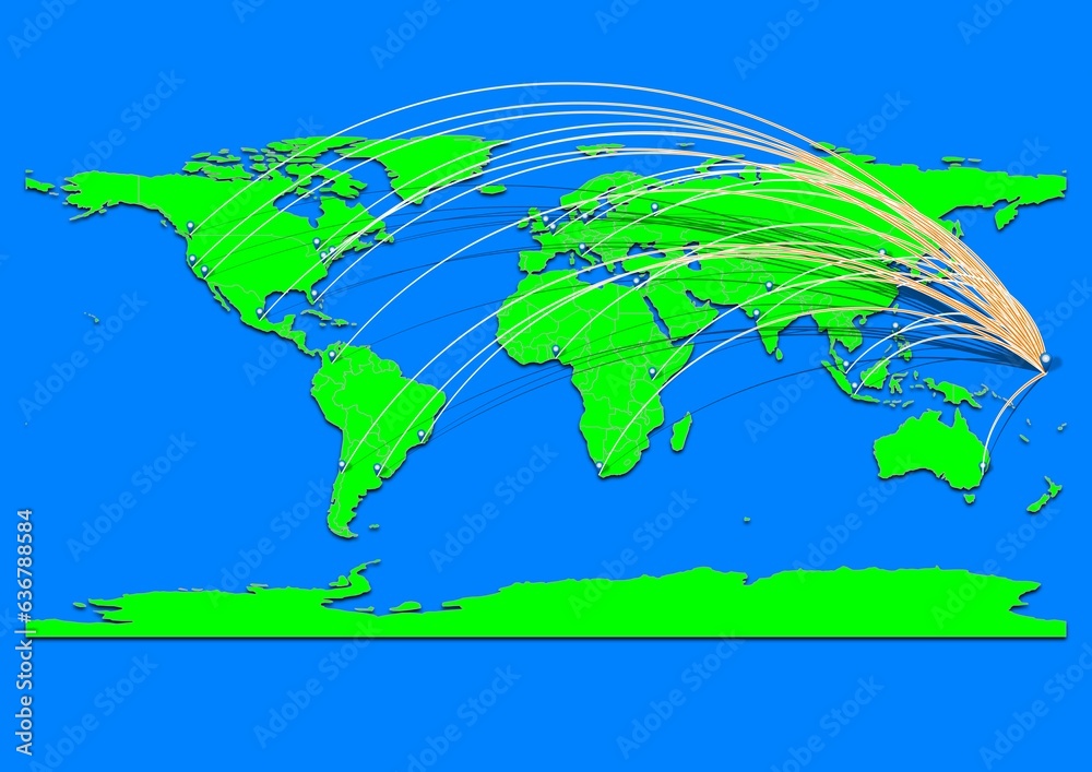 Vibrant South Tarawa, Kiribati map - Export concept map for South ...
