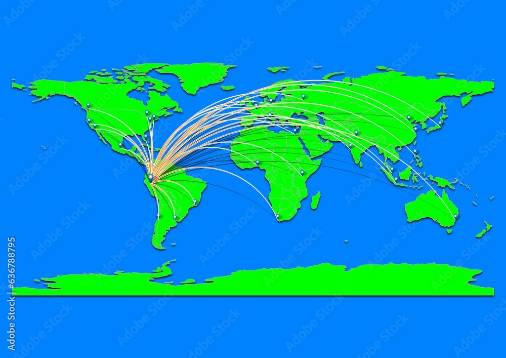 Vibrant Tarapoto, Peru map - Export concept map for Tarapoto, Peru on ...
