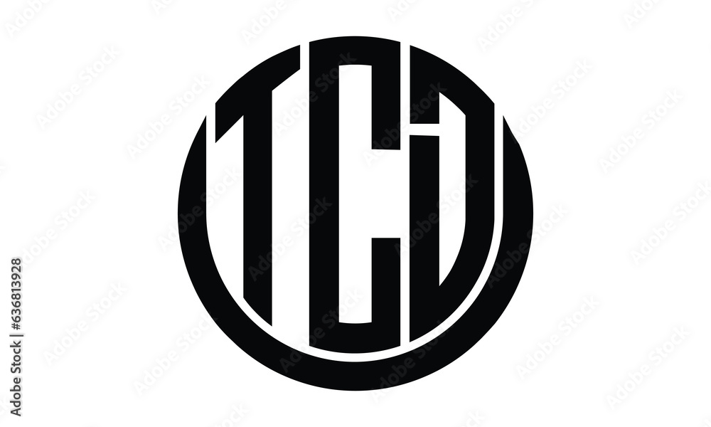 TCD shield in circle logo design vector template. lettermrk, wordmark ...