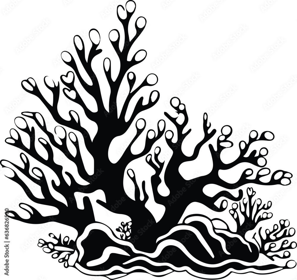 Coral Reefs Stock Vector | Adobe Stock
