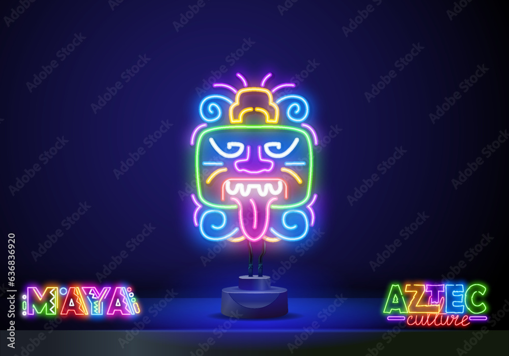 Tribe mascot logo design vector with modern illustration concept style ...