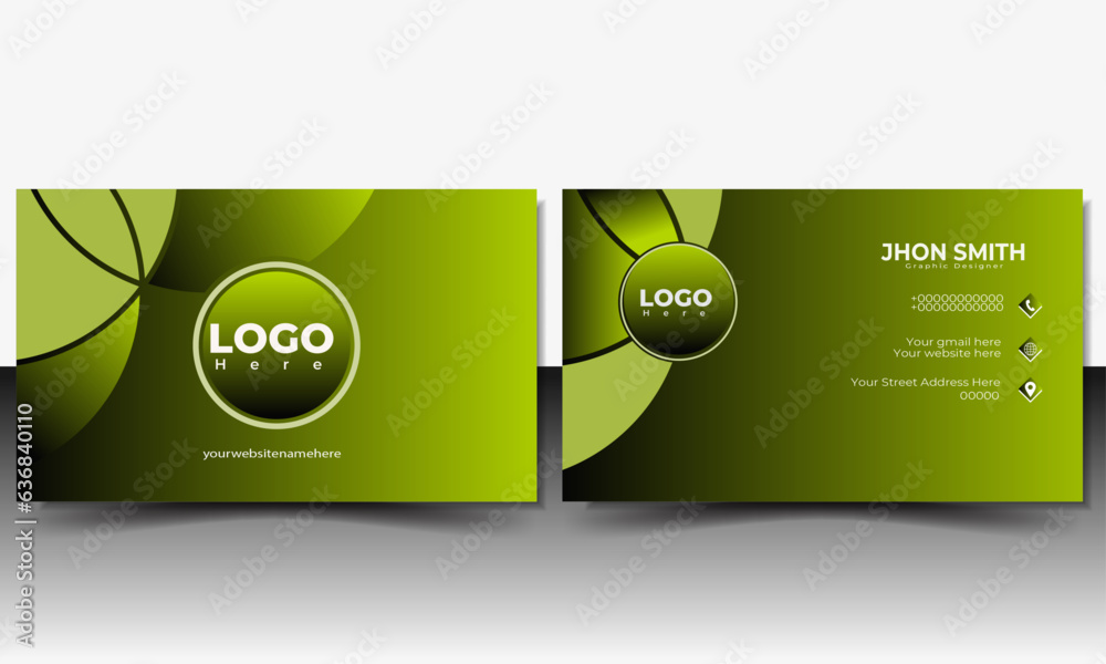 vector business card design for any kind of username card template ...
