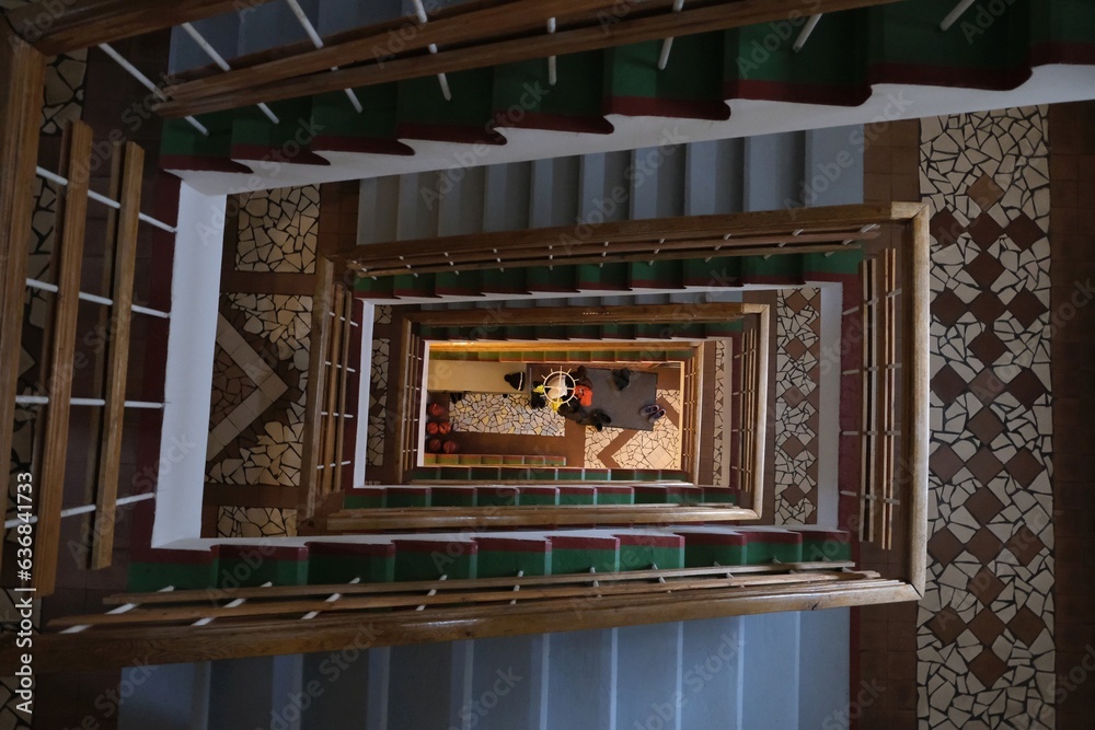 Pyramiden, Norway - 19 July 2023: Interior of hotel Pyramiden in ghost ...