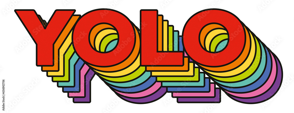 Digital png illustration of yolo text on transparent background Stock ...